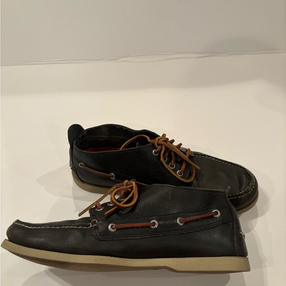 Sperry | Shoes | Mens Sperry Blue High Tops Sz 5 Leather | Poshmark